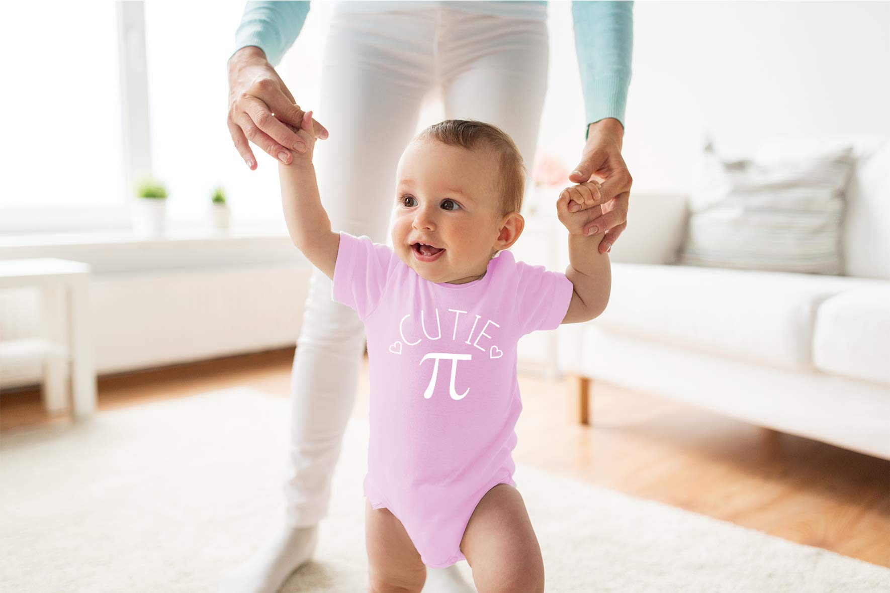 Cutie Pie - Funny Baby Essentials Bodysuit - Cute Baby Boy Clothes Newborn Girl Romper Outfit (Newborn, Pink)