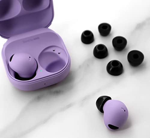 6 Pairs Memory Foam Galaxy Buds Pro Ear Tips Buds, S/M/L 3 Size Replacement Reduce Noise Fit in Case Comfortable Earbuds Compatible with Samsung Galaxy Buds Pro/Galaxy Buds 2 Pro - Black