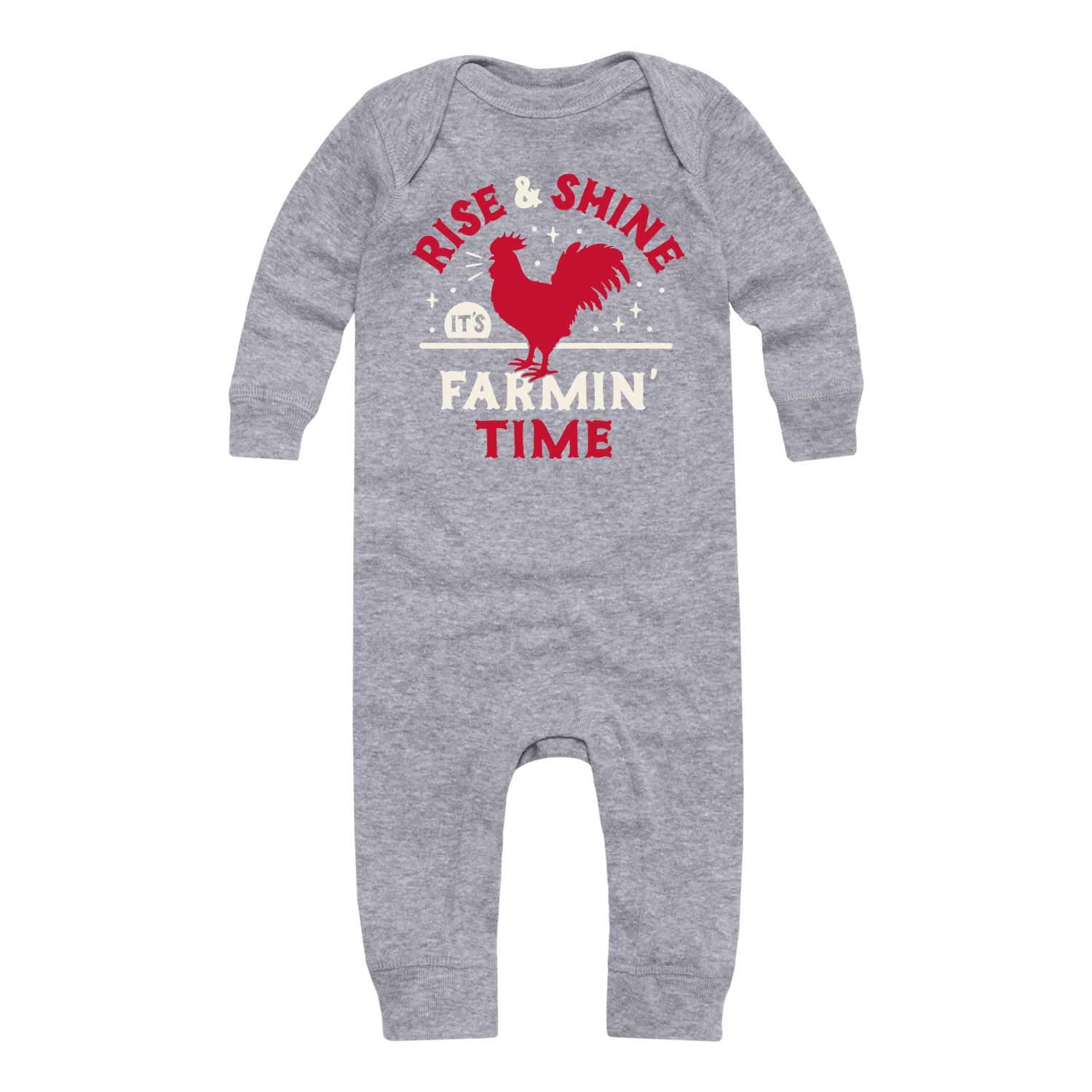 Country Casuals Rise And Shine - Baby Long Legged Bodysuit - Size 6 Months
