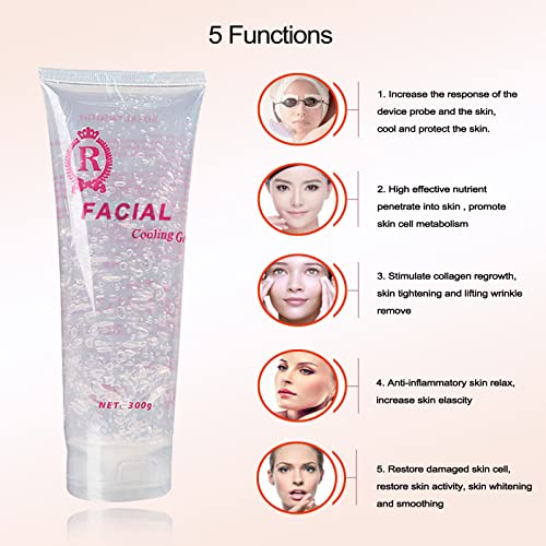 Cooling Gel Use with for Laser Hair Removal Device and RF Radio Frequency Facial Machine for Women and Man 300ML