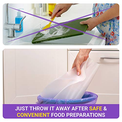 Disposable Plastic Cutting Board Sheets for BBQ & Camping β Large Flexible Chopping Boards β Cutting Mats for Kitchen and Outdoor 32'