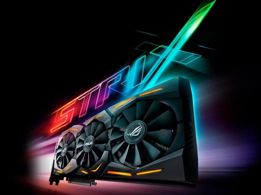 ASUS ROG-STRIX-GTX1080TI-O11G-GAMING GeForce 11GB OC Edition VR Ready 5K HD Gaming HDMI DisplayPort DVI Overclocked PC GDDR5X Graphics Card