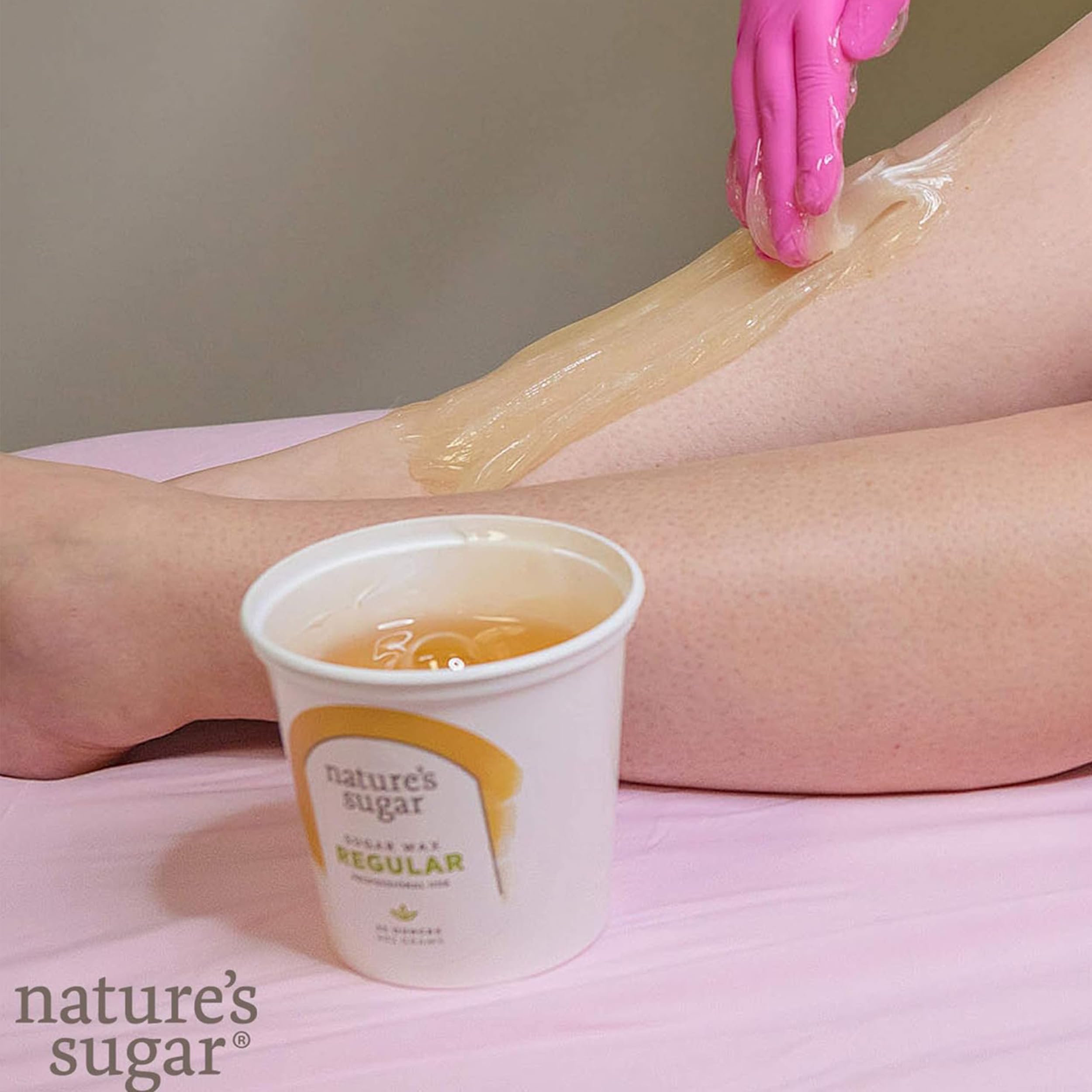 Nature’s Sugar Wax All-Purpose Sugaring Paste for Legs, Back, Arms, Chest - 35oz - Beginner-Friendly Sugar Wax Hair Removal for All Skin Types - Vegan & Cruelty-Free