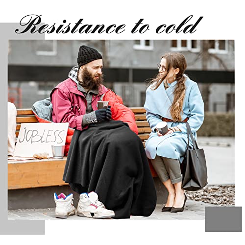 36 Pieces Black Fleece Throw Blankets Bulk 50 x 60 Inch Throw Blankets Warm Blanket Polyester Soft Cozy Blanket for Living Room, Couch, Bed, Lap, Outdoor, Camping, Home, Office, Wedding, Homeless