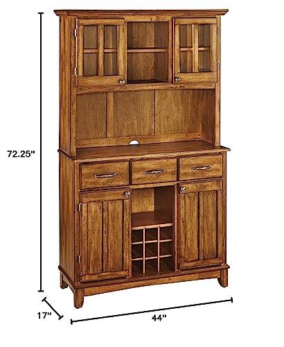 Buffet of Buffets Cottage Oak with Wood Top by Home Styles