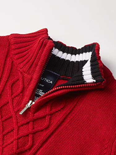 Nautica Baby Boys' 2-Piece Pullover Sweater and Pants Set, Roasted Rouge, 18 Months
