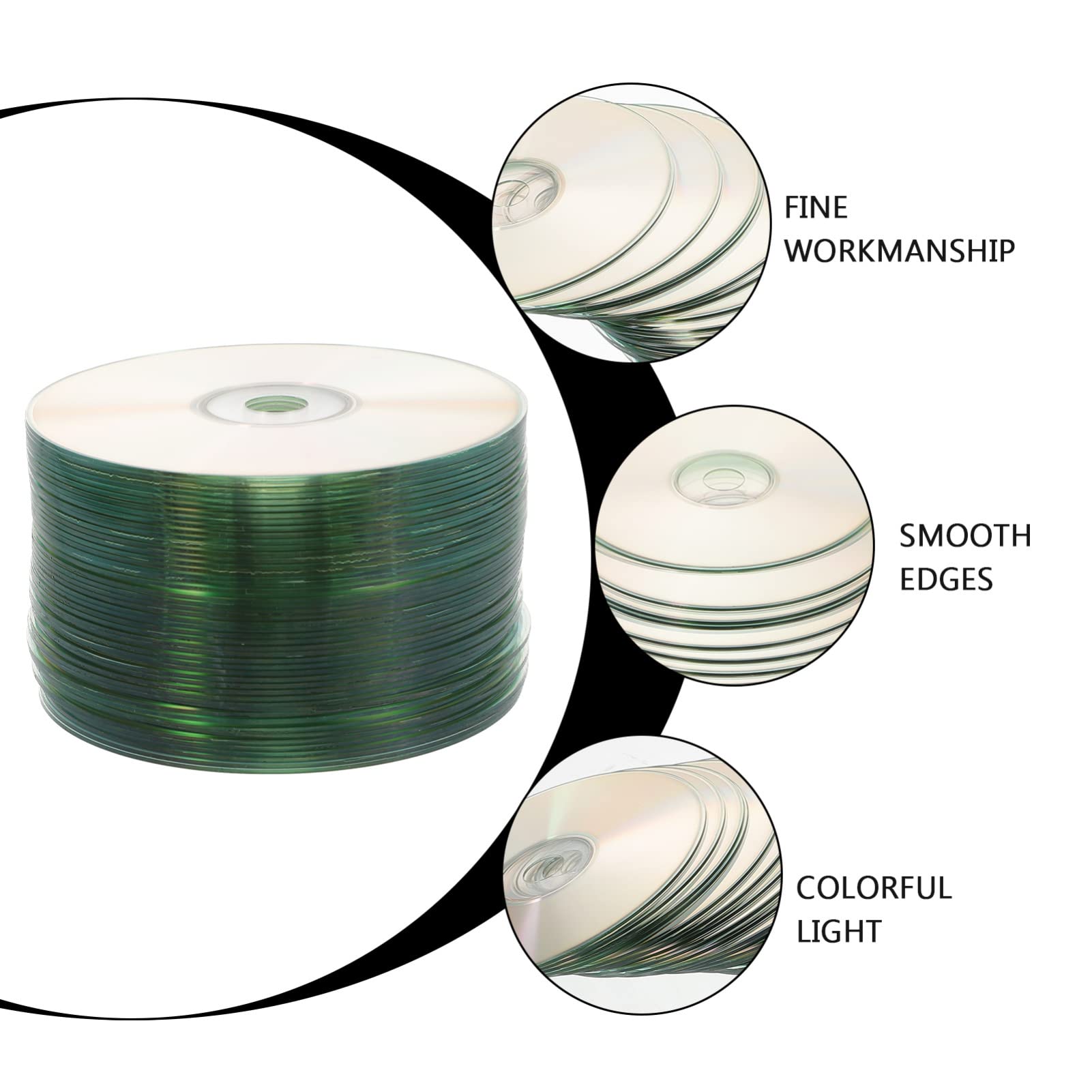 50pcs Hand Decorated Discs Decorative DIY Discs Bird Cd Discs DIY Cd Discs Adornment DIY Discarded Cd Discs Handmade Cd Discs Cd Discs for Home Shop Home DIY Discs