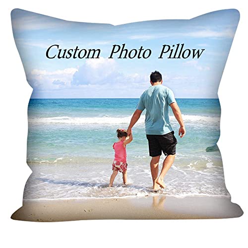 Custom Pillow, Personalized Photo Pillows, 16 x 16 ā(Including Pillow Insertion)Design Throw Pillow with Photo Text, Customize Pet Pillow, Personalized Memorial Gift for Birthday, Christmas