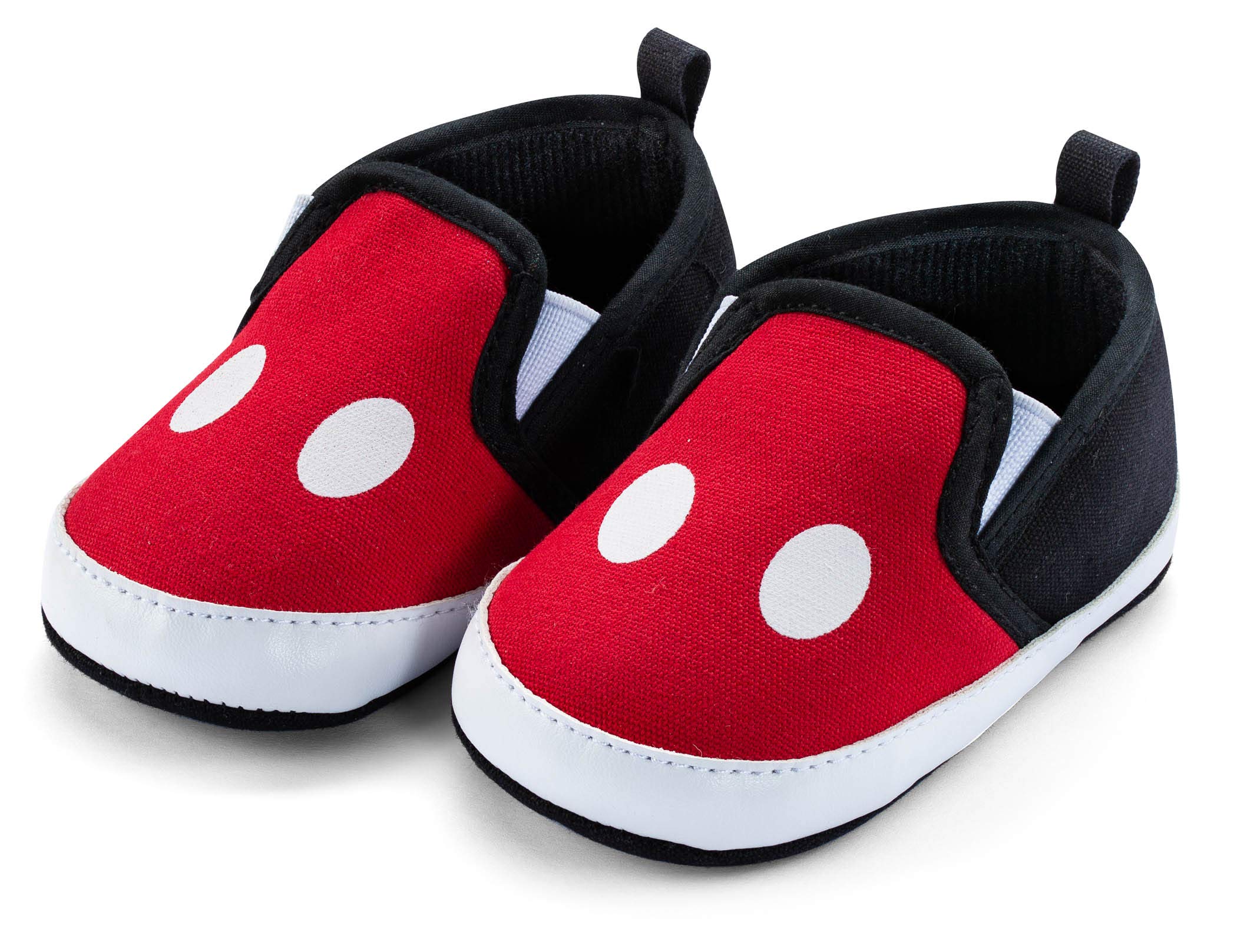 Disney Mickey Mouse Red and Black Infant Shoes (Red and Black, 12_Months)