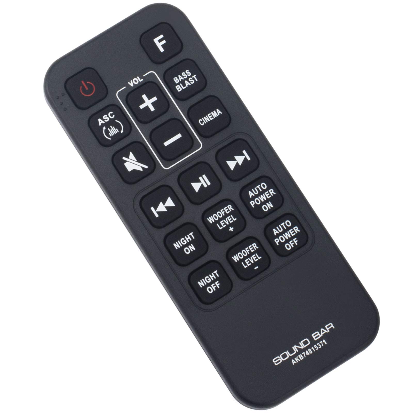 AKB74815371 Replacement Remote Fit for LG Wireless Sound Bar SK3D (SK3D, SPH4B-W) SK4D (SK4D, SPH4B-W) SJ4