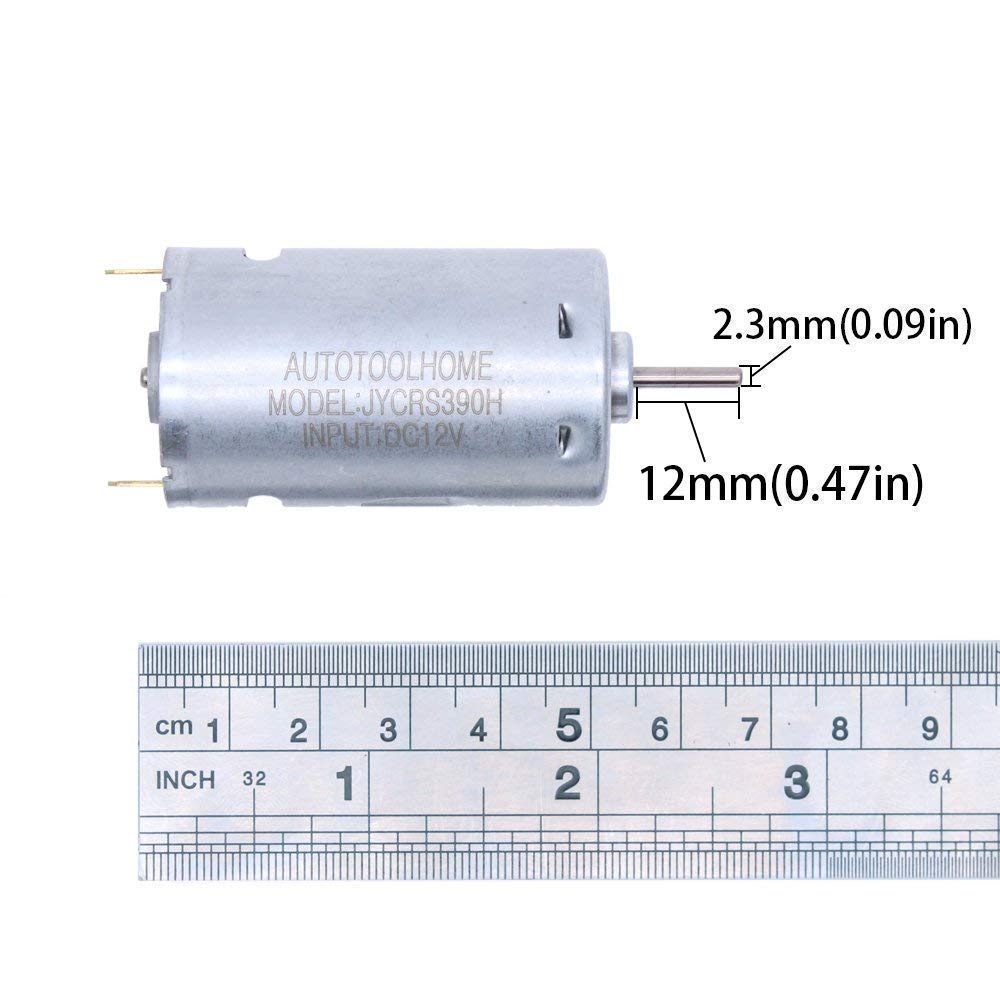 AUTOTOOLHOME 6-12V Mini DC Motor High Torque Gear for Traxxas R/C and Power Wheels PCB DIY Electric Drill