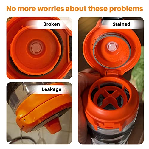AmapleL 8 Pack Gasket for Gatorade Water Bottle Lid Replacement, Silicone Water Bottle Gasket Replacement Compatible with Gatorade GX Bottle Rubber Seal