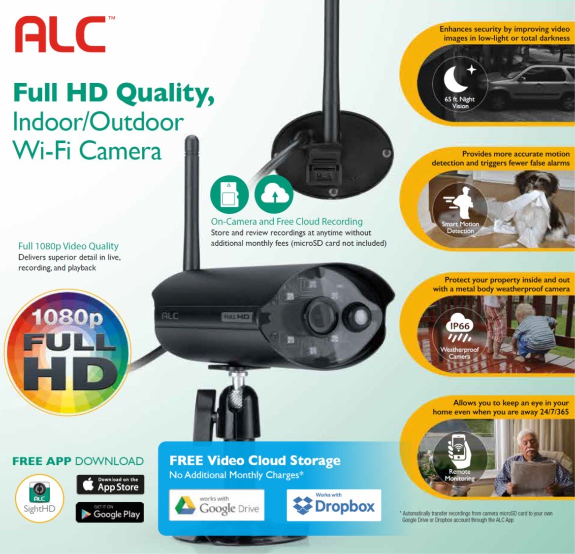 ALC AWF61 SightHD 1080p Full HD Outdoor Wi-Fi Camera