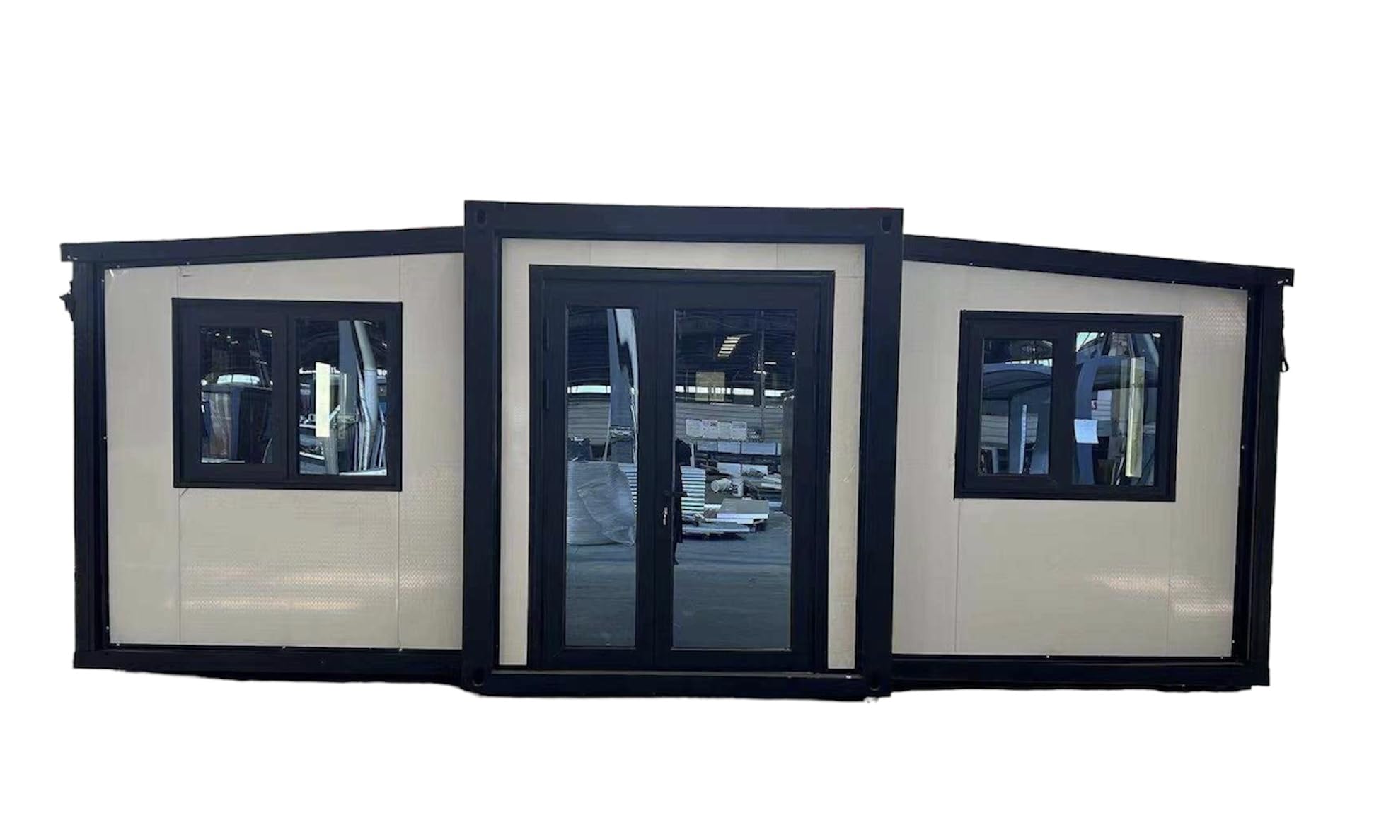 20 ft Portable, Foldable, Prefab Tiny House & Affordable Mobile Home Perfect for Hotels, Offices, Shops, Villas & Warehouses. Includes Restroom and Wet-Dry Bathroom Saperation (Customisable).