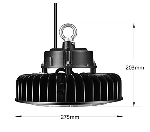 GRANDLUMEN 200W LED High Bay Light, ETL Certified LED Warehouse Lighting, 120-277V, IP65, Dimmable, 4 FT Cable, 5000K Daylight White