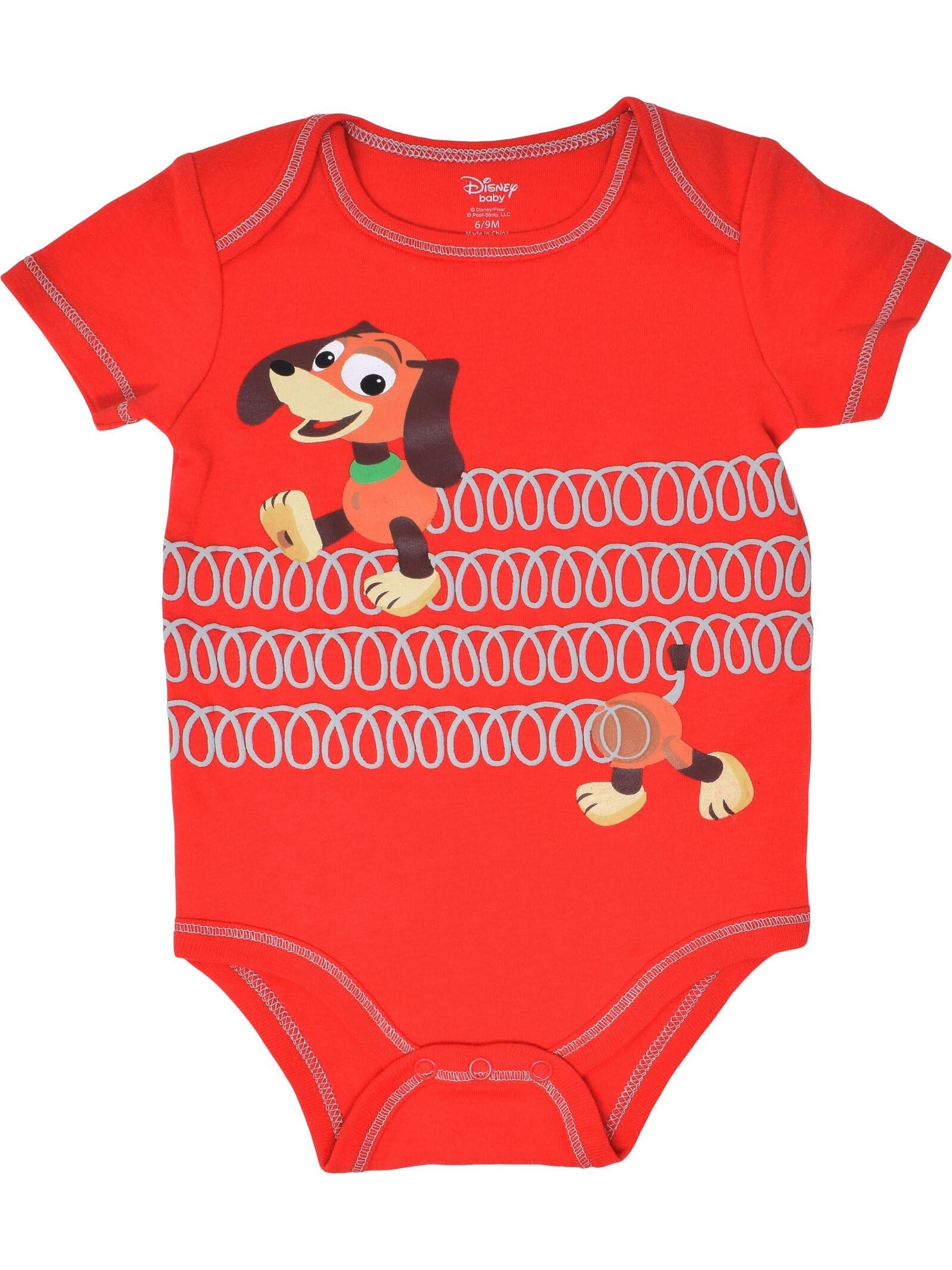 Disney Pixar Toy Story Woody Buzz Lightyear Slinky Dog Newborn Baby Boys 5 Pack Bodysuits 3-6 Months