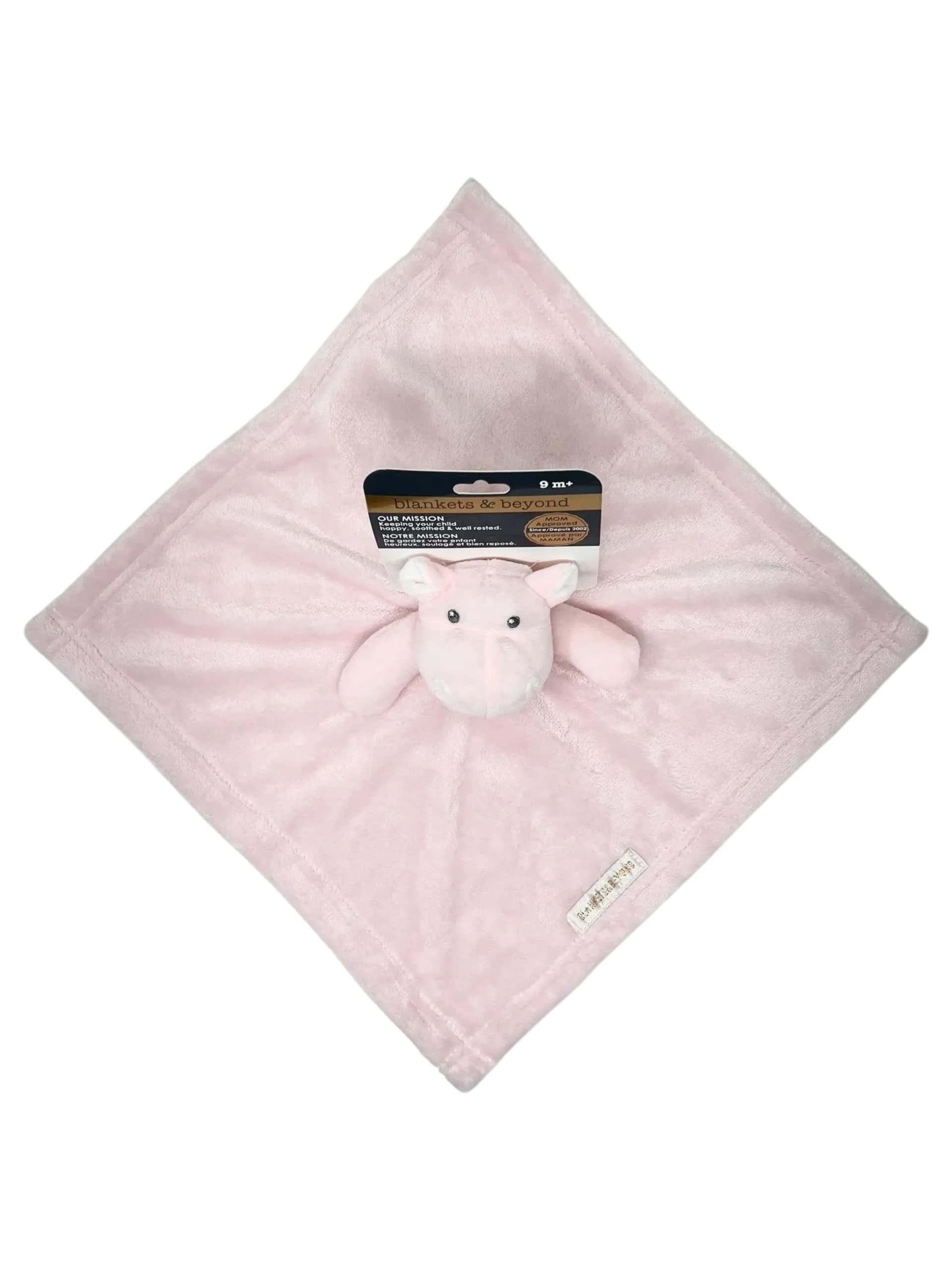 Blankets and Beyond Pink Hippo Security Blanket