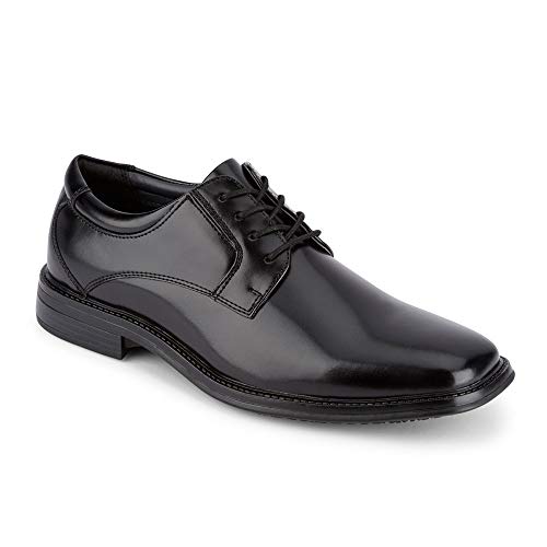 Dockers Mens Irving Slip Resistant Work Dress Oxford Shoe, Black, 10.5 W