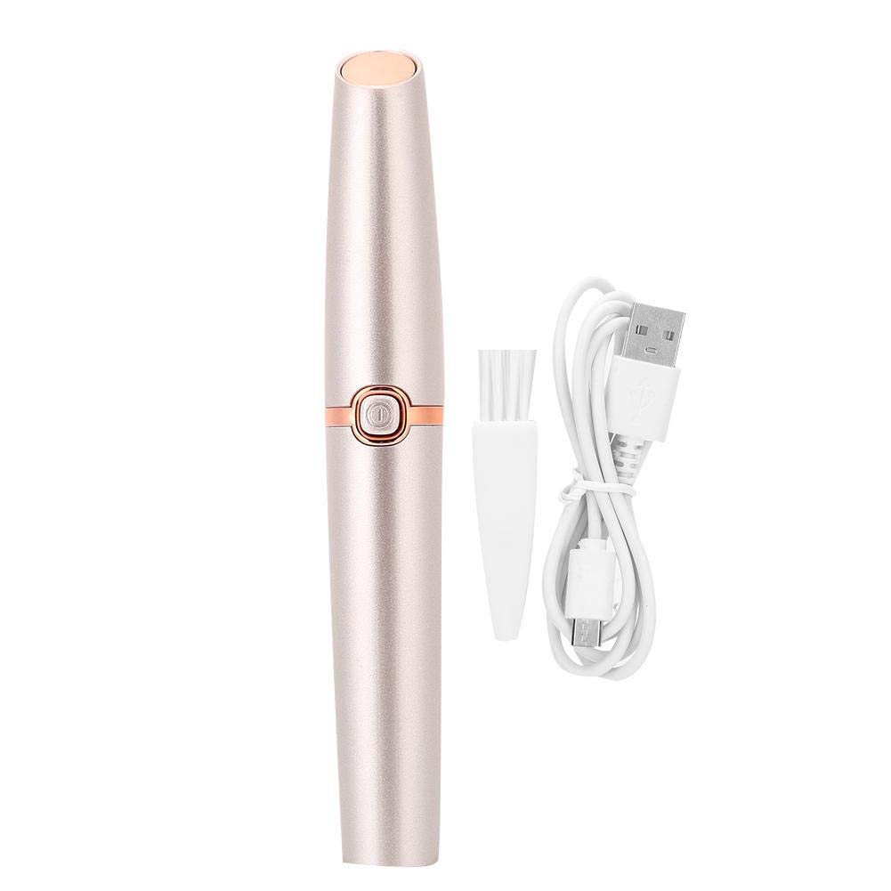 ZJchao Facial Hair Removal for Women, Eyebrow Trimmer Body Hair Groomers USB Rechargeable Painless Portable Precision Electric Eyebrow Hair Remover for for Nose Lips Face Body