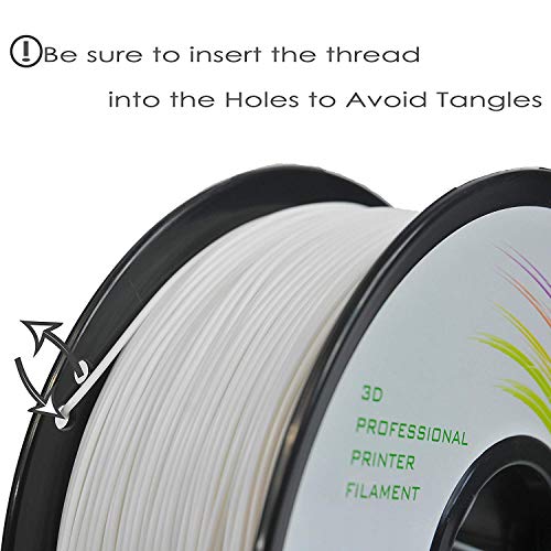 3D BEST-Q GF-ABS (Glass Fiber-infilled) White 1.75MM 3D Printer Filament, N.W. 1KG, Hight Hardness&Toughness (White)