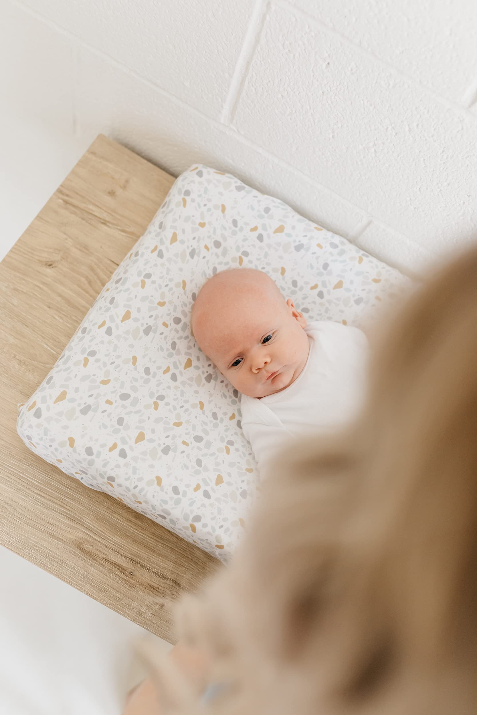 Copper Pearl Premium Knit Changing Pad Cover Soft, Stylish, and Universal Fit for All Standard Diaper Changing Pads, Trendy Design Changing Pad Covers, Arlo
