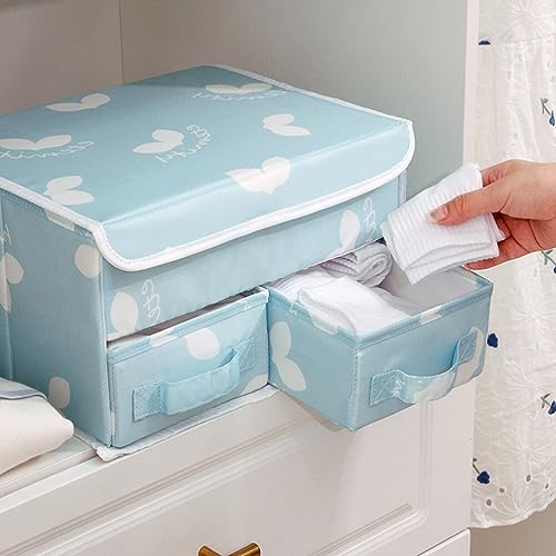 ABOOFAN Drawer Foldable Organizer Underwear Boxes Socks Holder Closet Divider Storage Box for Underwear Bra Socks Lingerie Ties Pants Organizer