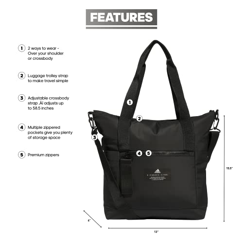 adidas All Me Tote Bag, Black/Black, One Size