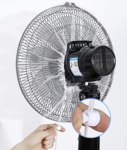 ARAWARA 2 Pks Fan Dust Cover, Fan Mesh cover, Baby Children Safe, Washable Reusable, Anti-Dust Cover, Workable for Round fan, 2 White Covers, 20 Inch