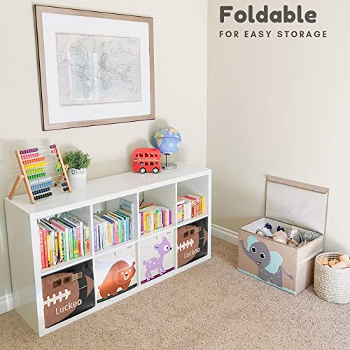 Black Football Personalized Storage Basket ,Custom Storage Bins Cubes Organizer with Handle for Bedroom Wardrobe,Nursery,Basket 1 Pack
