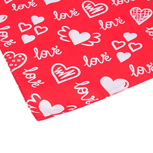 ADOGGYGO Valentine's Day Dog Bandana, Multiple Sizes Offered, Triangle Dog Scarf Valentine Day Bandana for Medium Large Dogs (Large, Valentine's Day)