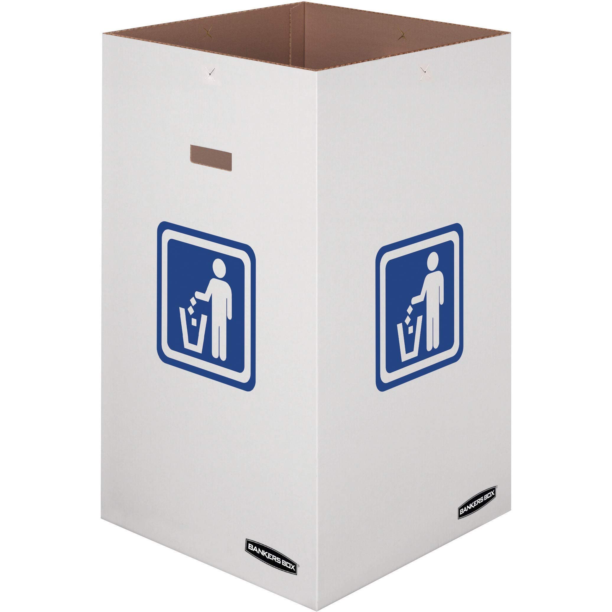 Bankers Box Medium Corrugated Cardboard Trash and Recycling Containers, 42 Gallon, 10 Each (7330101)