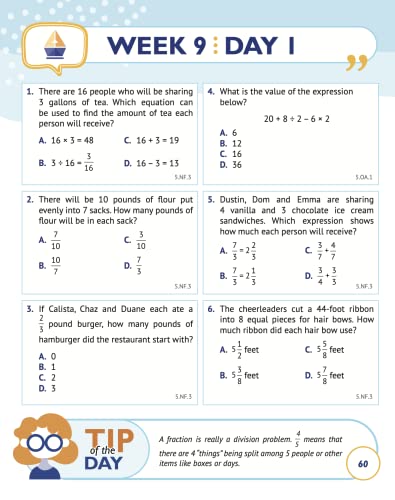 5th Grade Common Core Math: Daily Practice Workbook - Part I: Multiple Choice | 1000+ Practice Questions and Video Explanations | Argo Brothers (Next Generation Learning Standards Aligned (NGSS))