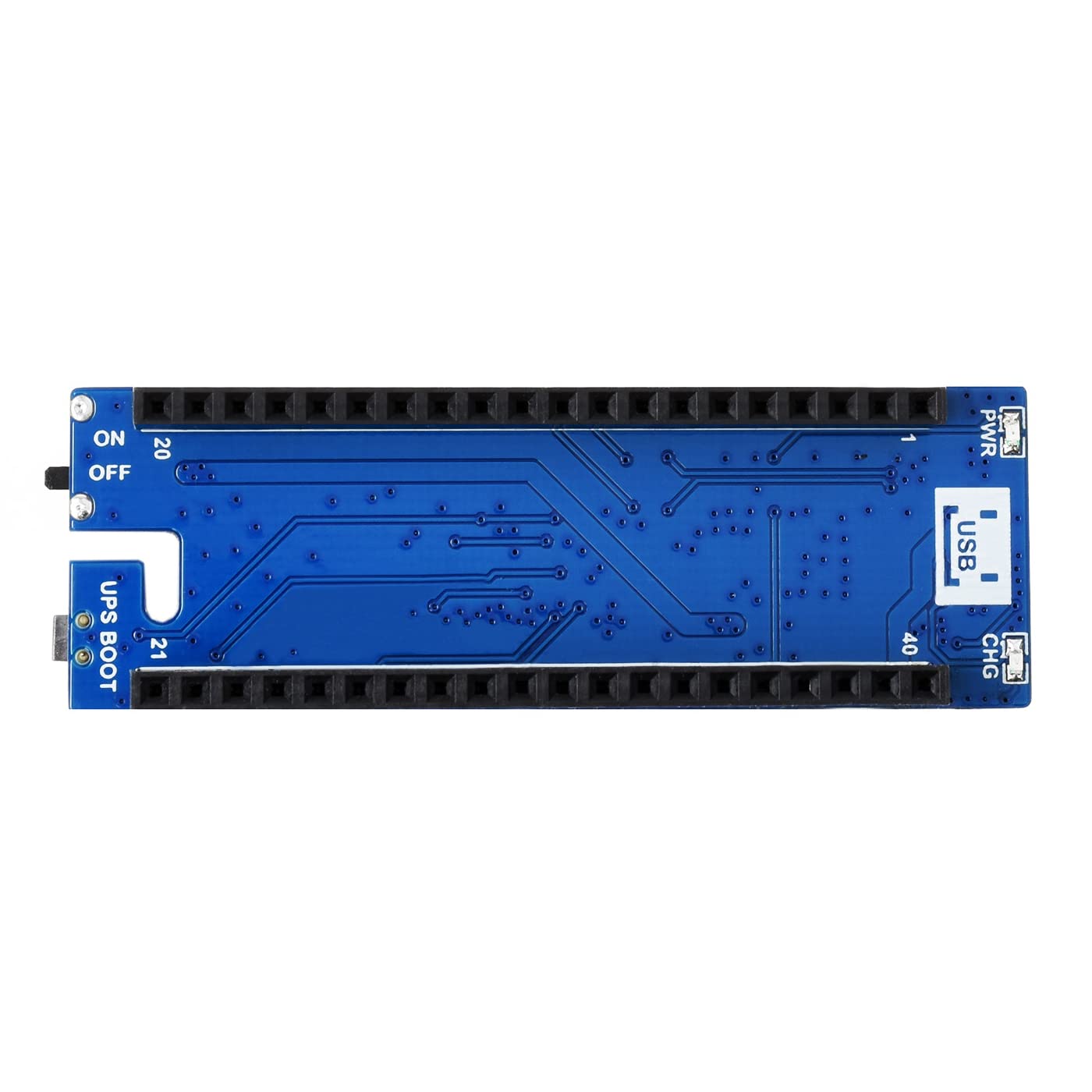 5V I2C Uninterruptible Power Supply UPS Module Breakout Shield HAT Starter Kit for RPI Raspberry Pi PICO 2W WH 2W RP2040 RP2350 Expansion Board