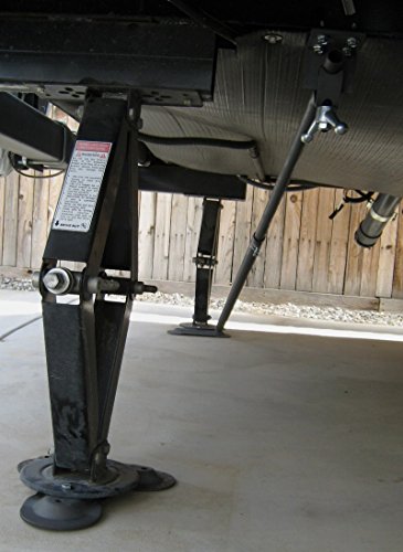 Best Stabilizer System for 5th Wheel, and Travel Trailers Without Auto Leveling - 4 Foot Plates- Item B, Up to 95% Movement reductionl