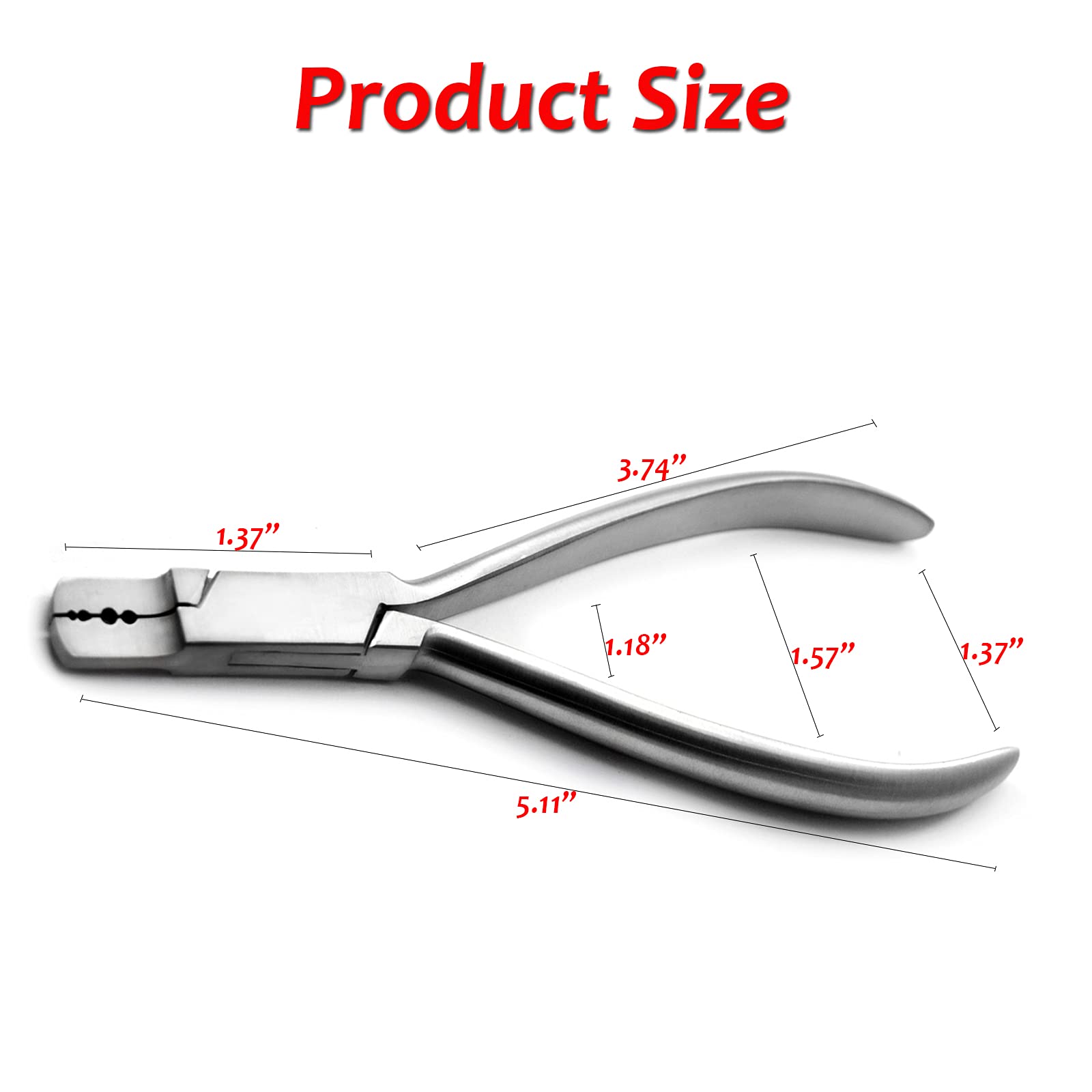 MEDSPO Professional Dental Pliers | Orthodontic Braces Arch Forming Hard Wire TC | Utility Pliers | Dental Wire Bending Cutter Lab New (Lingual Archwire forming Plier)