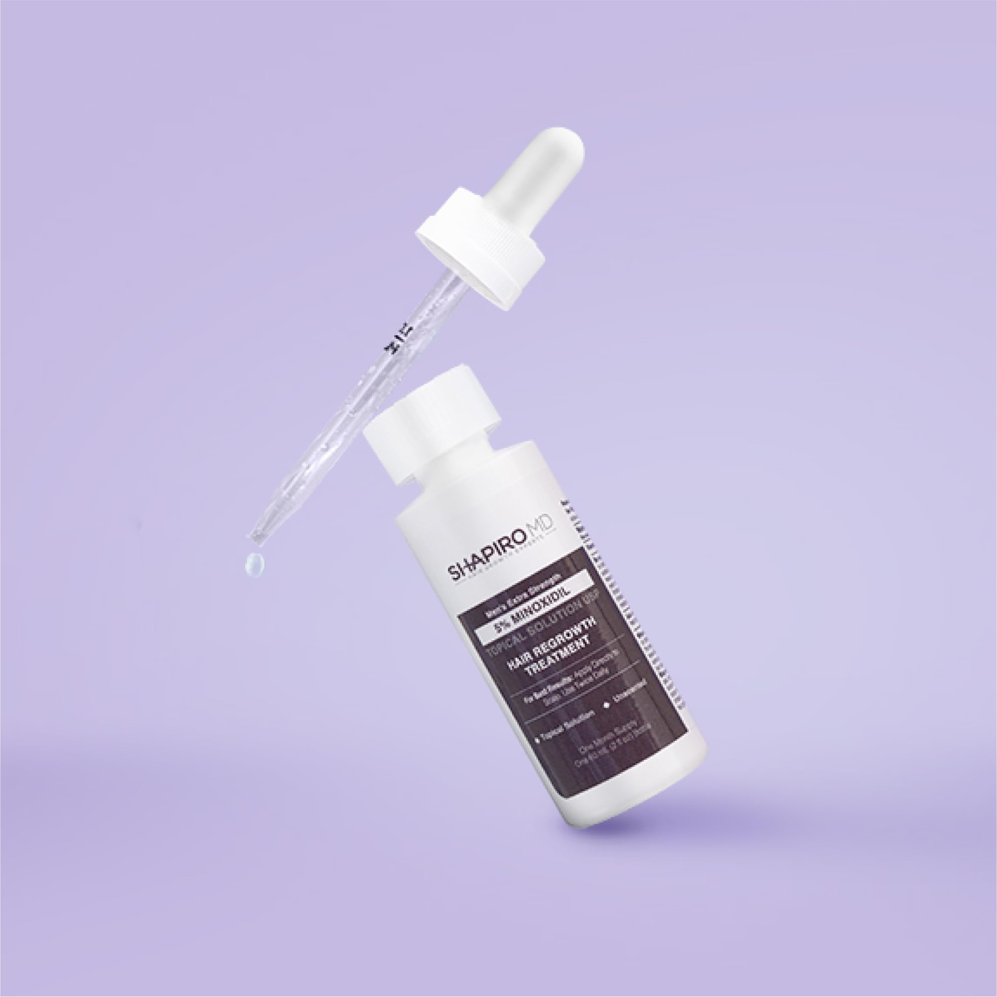 Minoxidil 2% Topical Solution for Women's Hair Growth, Serum Promotes Hair Regrowth by Reactivating Hair Follicles | Shapiro MD (1 Month)