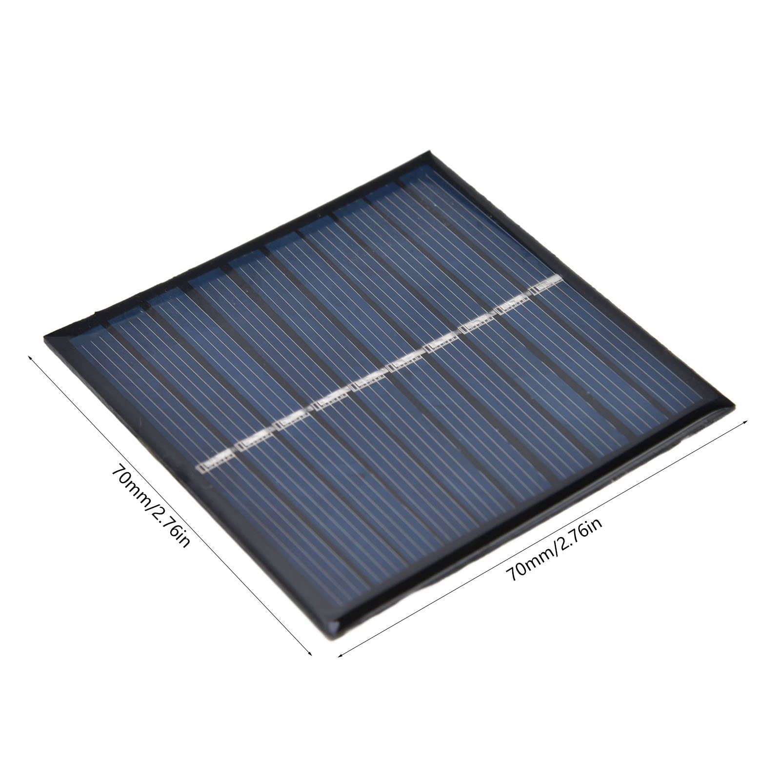 2Pcs Solar Panel Portable Encapsulated Cell Flexible DIY e 0.7W 5V 0β140mA 2Pcs Solar Panel Portable Encapsulated for Family