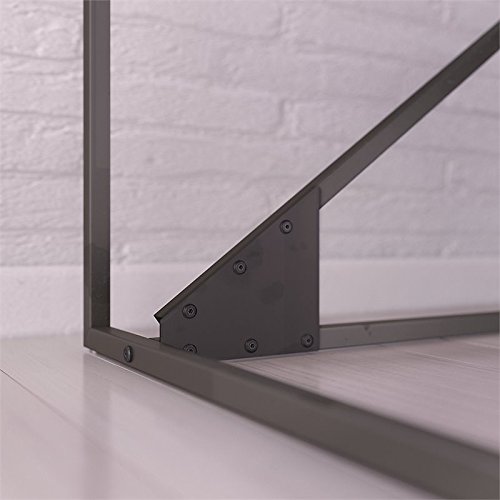 Bush Furniture Refinery 62W Industrial Desk with 3 Drawer Mobile File Cabinet in Rustic Gray