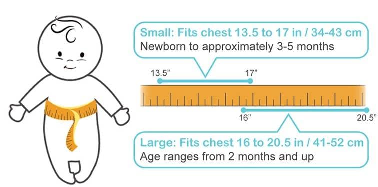 Anna & Eve - Baby Swaddle Strap, Adjustable Arms Only Wrap for Safe Sleeping - Large Size Fits Chest 16 to 20.5, Grey