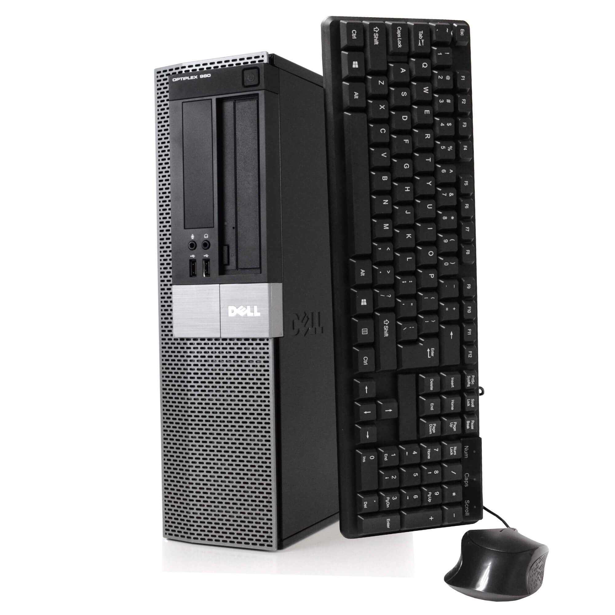 Dell Optiplex 980 Desktop Computer PC - Intel Core i5 3.2-GHz, 4GB RAM, 1 TB Hard Disk Drive, DVD, Keyboard, Mouse, WiFi, Windows 10 (Renewed)