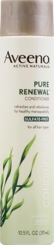 Aveeno Pure Renewal Hair Conditioner, Moisturizing Conditioner with Seaweed Extract, Sulfate-Free Formula, 10.5 fl. oz