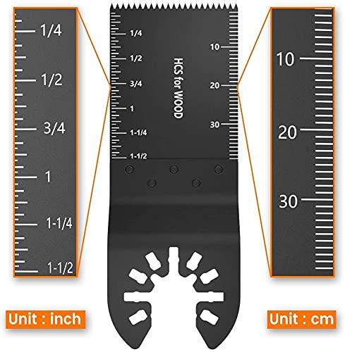 20PCS Wood Oscillating Multitool Saw Blades Universal Quick Release Saw Blades for Fein Porter Cable Black & Decker Bosch Craftsman Ridgid Ryobi Makita Milwaukee Dewalt Rockwell