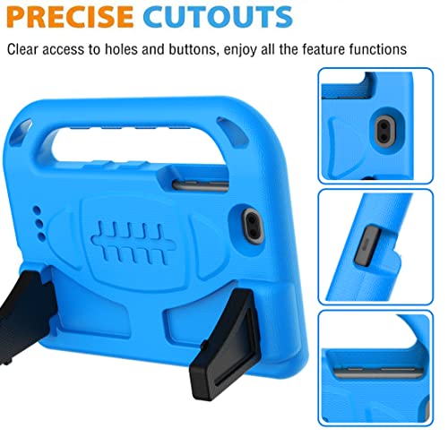 BMOUO Kids Case for Onn 7 inch Tablet 2020/2019 (Model: 100005206/100015685), with Built-in Screen Protector, Shockproof Light Weight Handle Stand Case for Surf Onn 7" Android Tablet, Blue