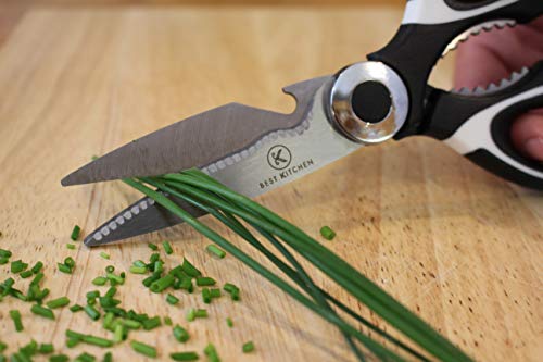 Best kitchen Heavy Duty Cooking Scissors for Food like Chicken, Poultry, Game, Meat, Pizza. Herb Cutting Utility Scissor β Multipurpose Dishwasher Safe Kitchen Shears β Surgical Grade Stainless Steel
