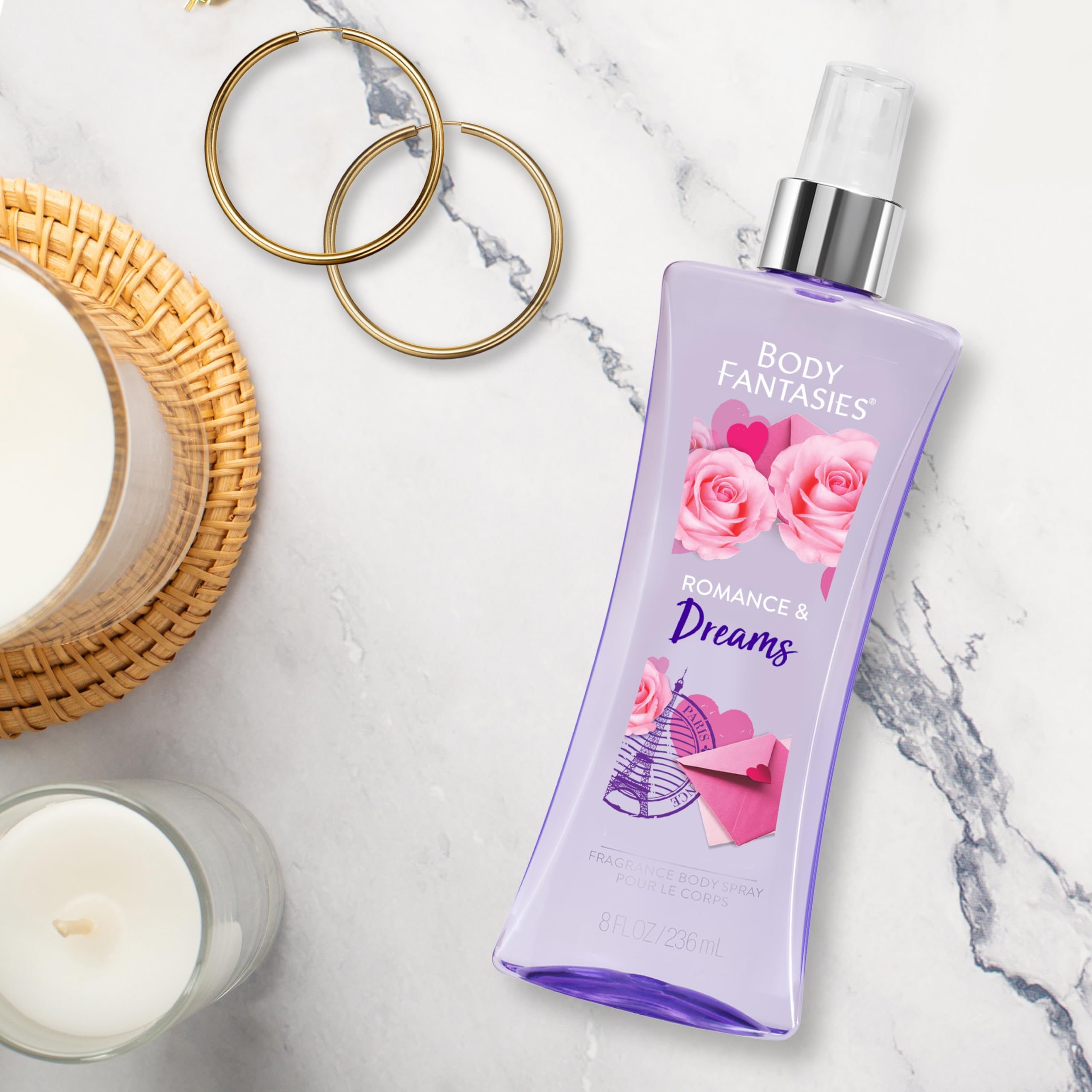 Body Fantasies Signature Fragrance Body Spray, Romance and Dreams, 8 Fluid Ounce