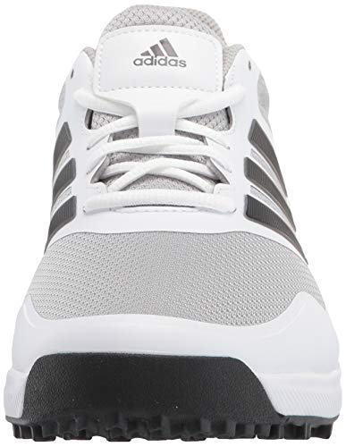 adidas Men's Tech Response Spikeless Golf Shoe, Ftwr White/Core Black/Grey Two, 10