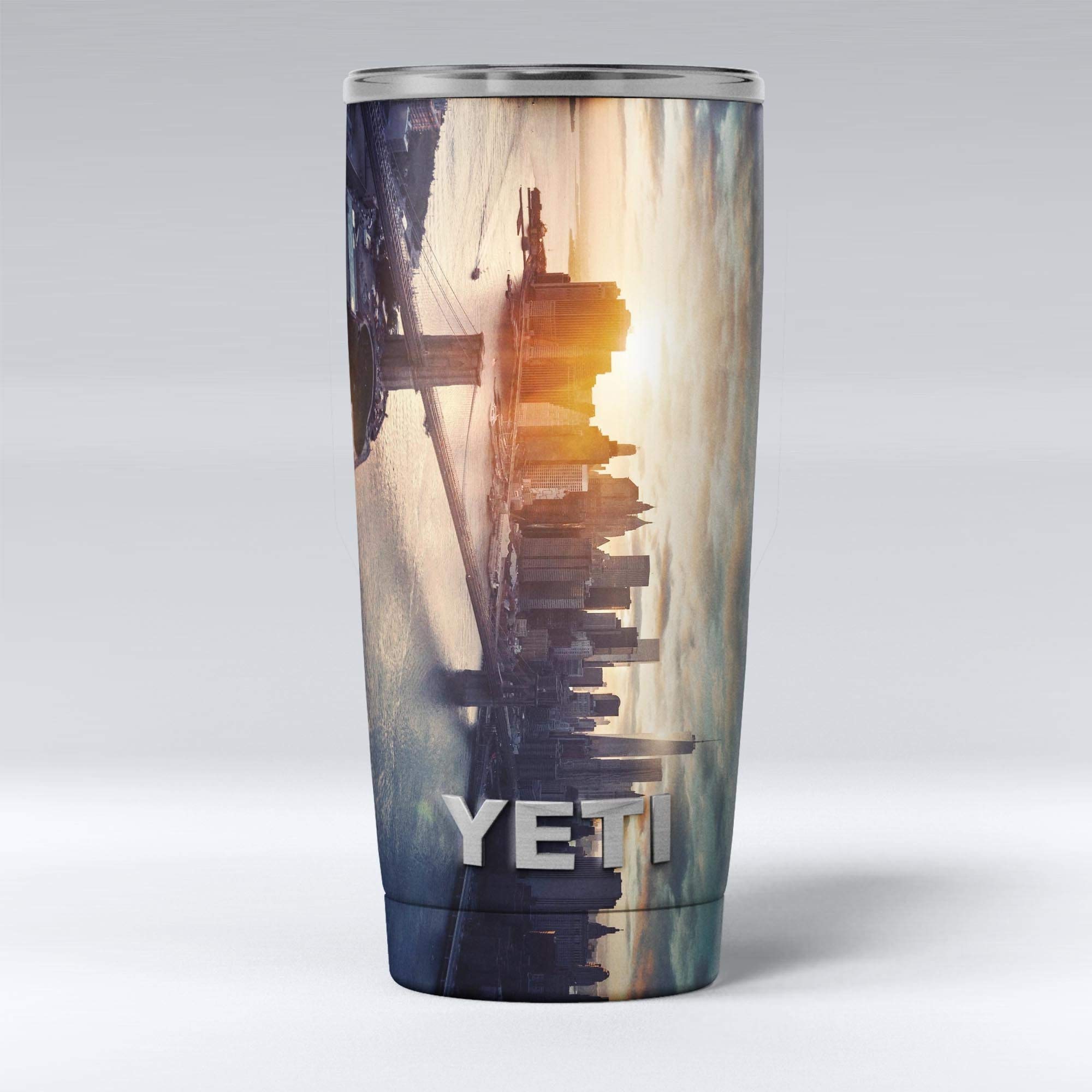Design Skinz NYC Sunset Eve - Skin Decal Vinyl Wrap Kit Compatible with The Yeti Rambler Cooler Tumbler Cups