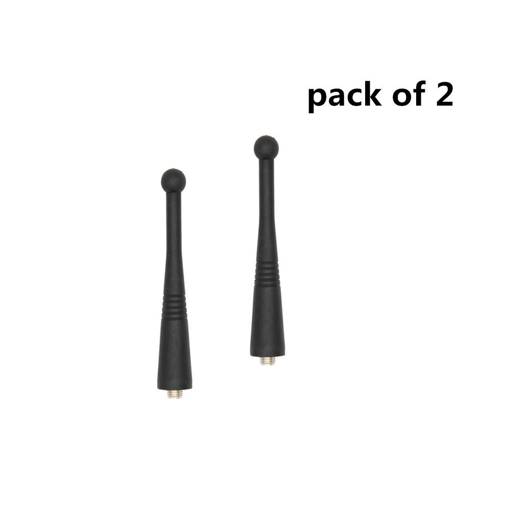 KEYBLU APX 6000/7000/8000 Short Stubby Antenna 764-870MHz SMA-F with 7-800 GPS Compatible with Motorola APX Radio(2 pcs)