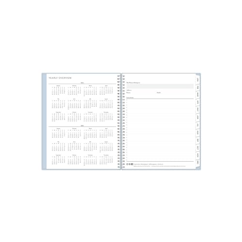 2024 Blue Sky 8.5-inch x 11-inch Weekly & Monthly Planner, Blue (143699)
