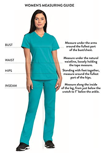 Cherokee Maternity Scrub Pants for Women, Workwear Professionals Soft Stretch WW220, M, Black